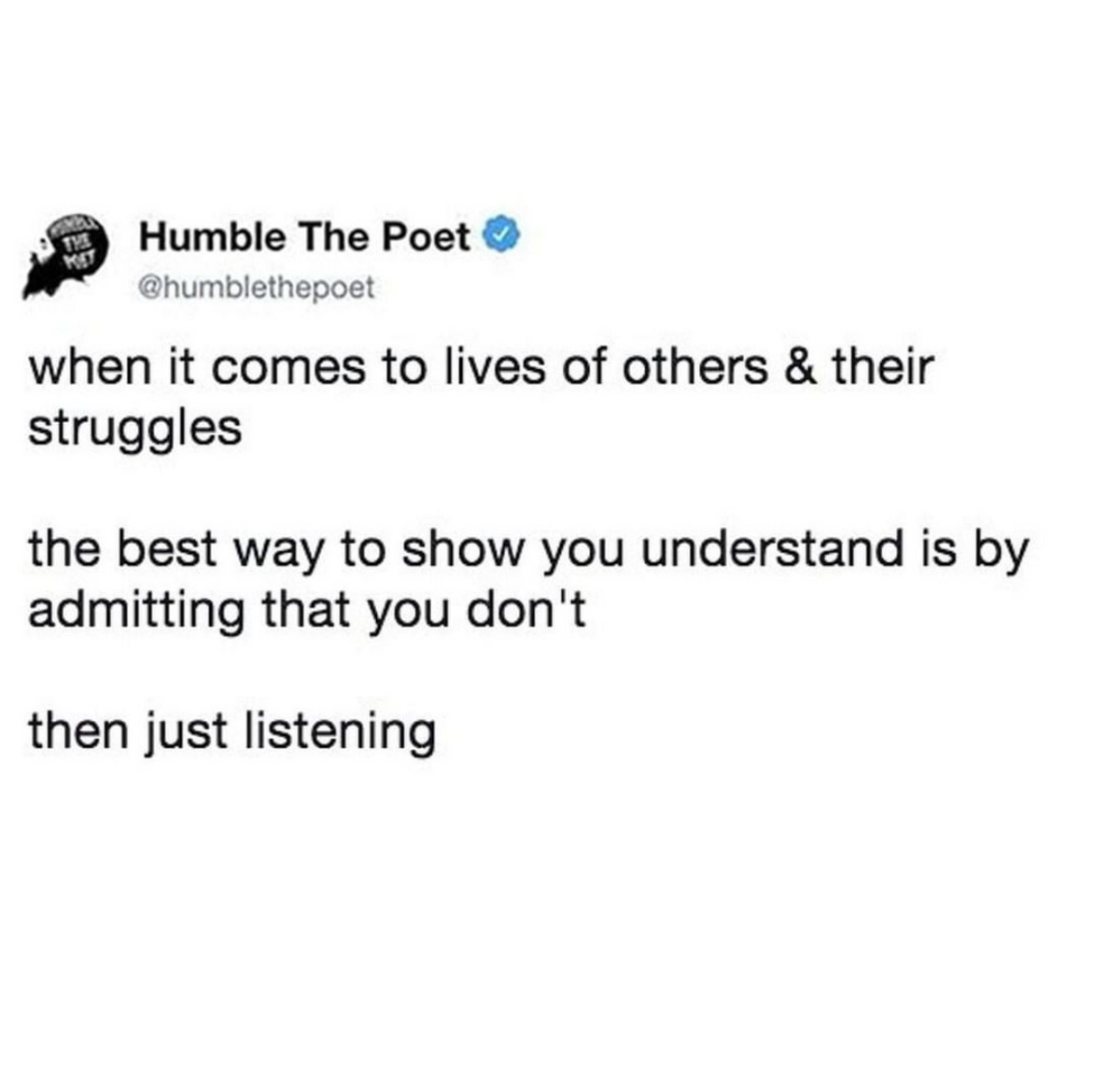 Just Listen – Humble The Poet