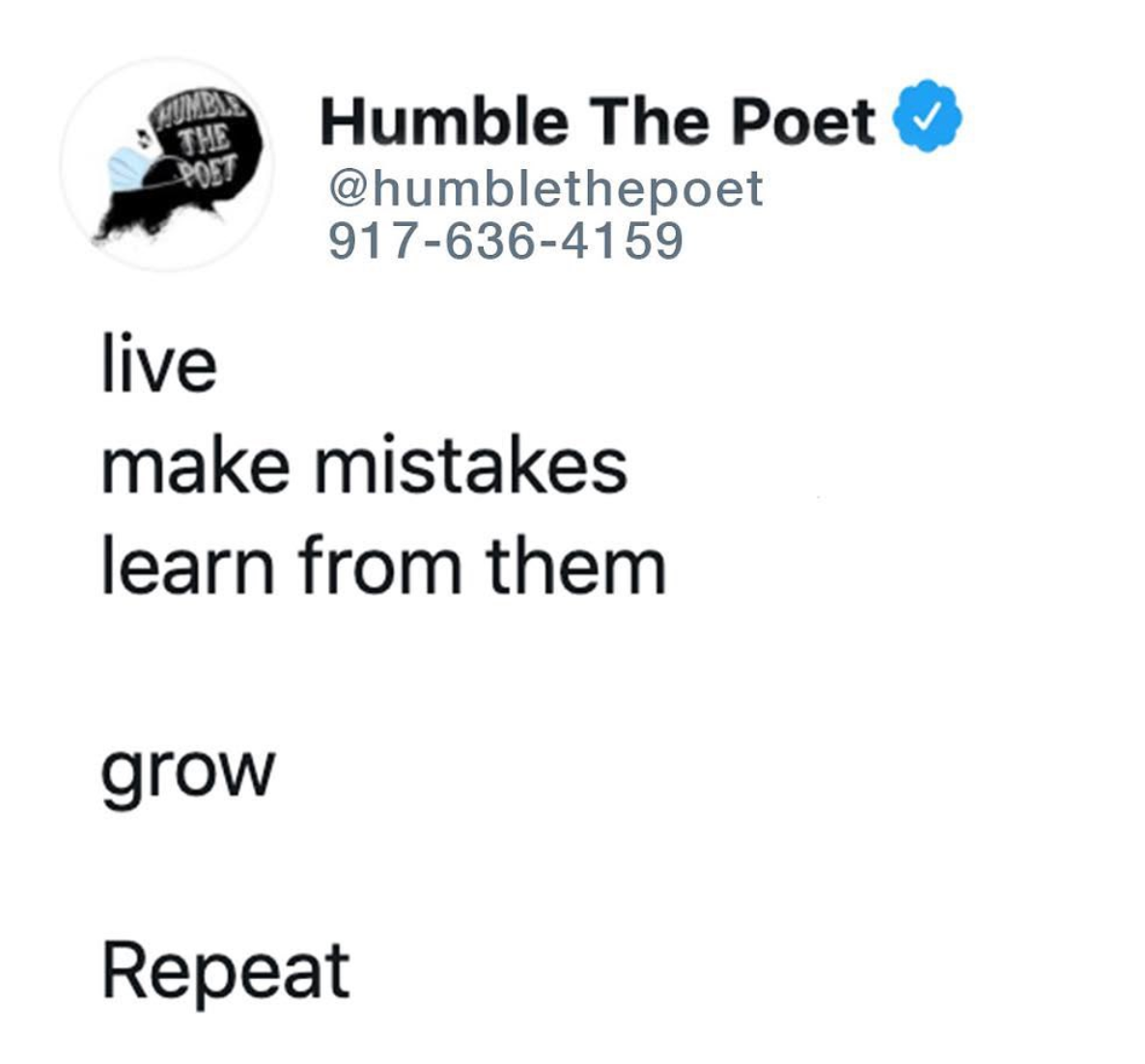 Make Mistakes & Learn From Them – Humble The Poet